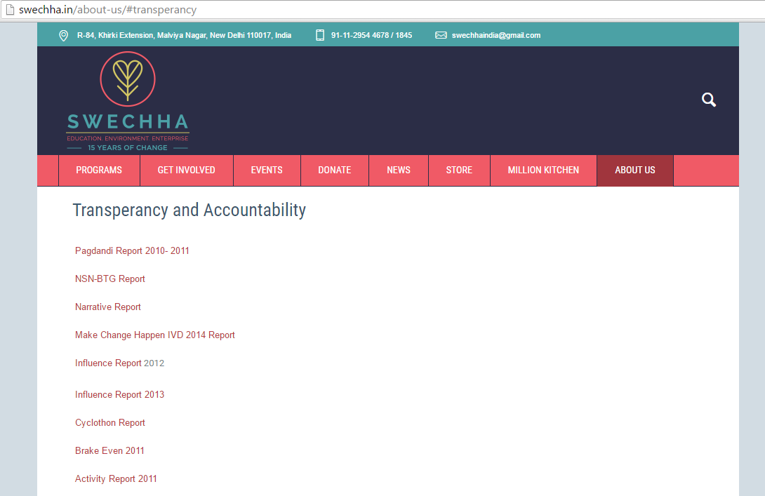 Sweccha-Blind Links of Report-Transparency-00 – ensures